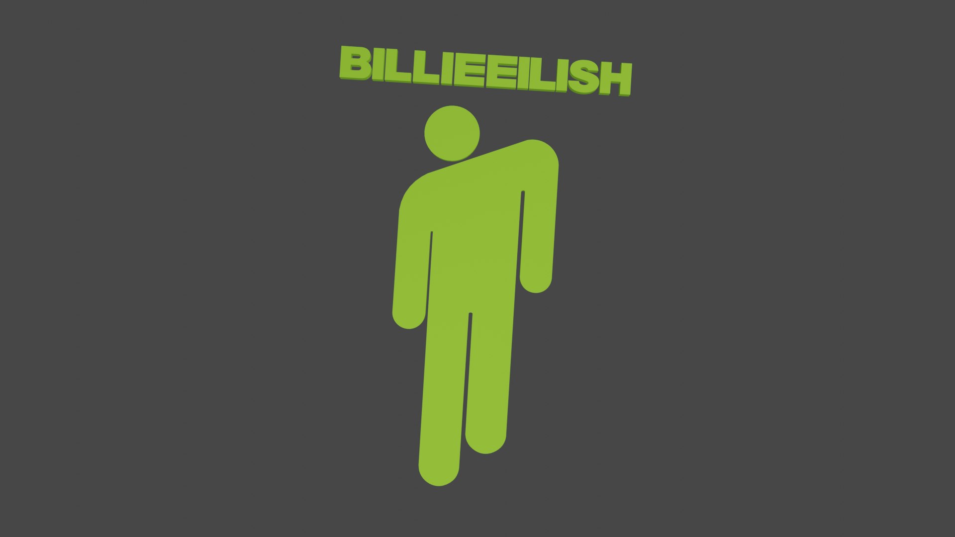 Billie Eilish Logo 3D - TurboSquid 2328359