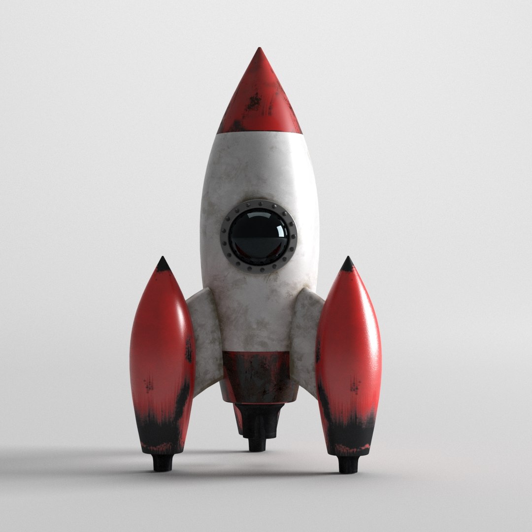 Old Rocket 3D Model - TurboSquid 1405716