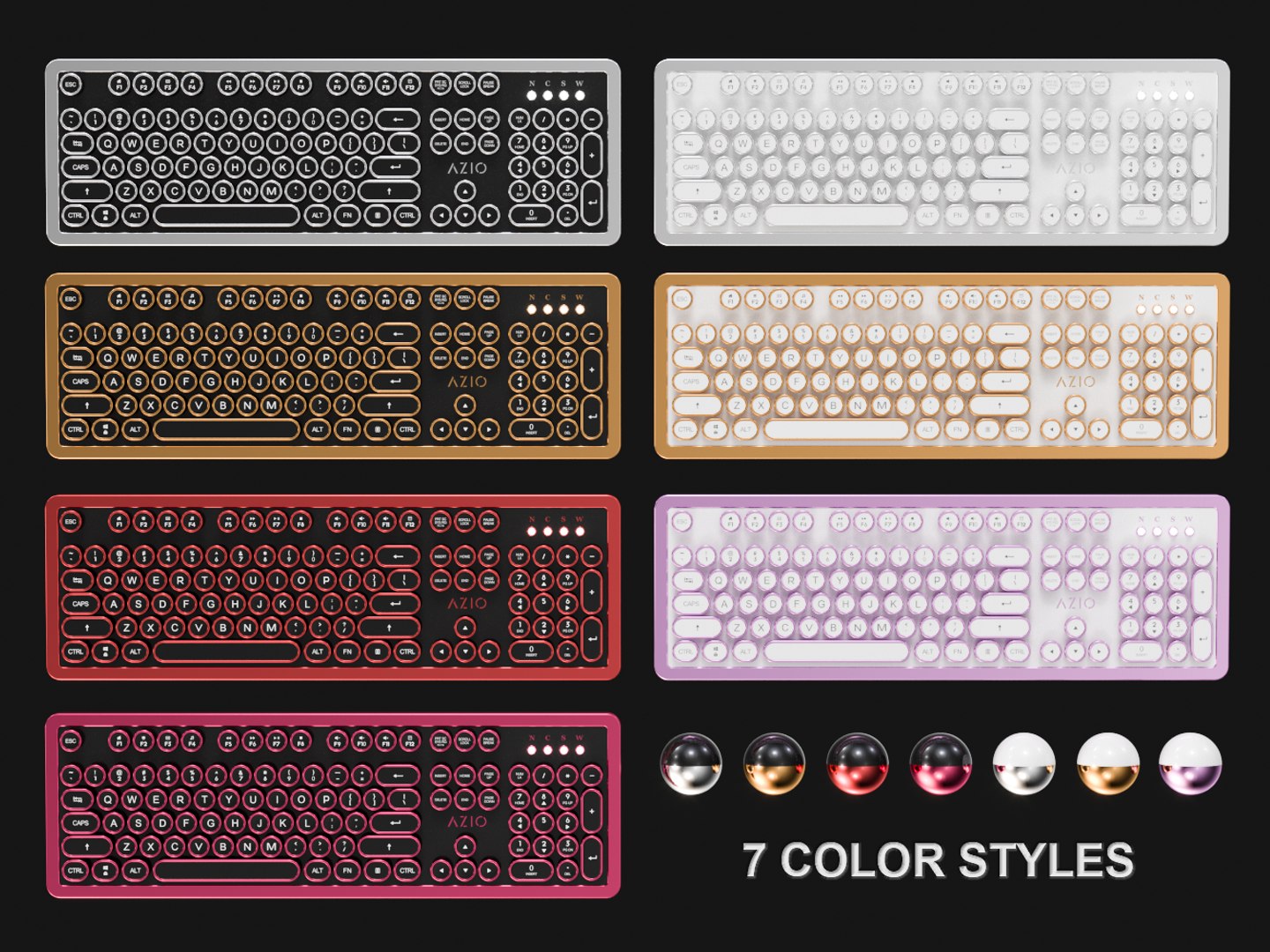 Vintage typewriter computer keyboard model - TurboSquid 1241989