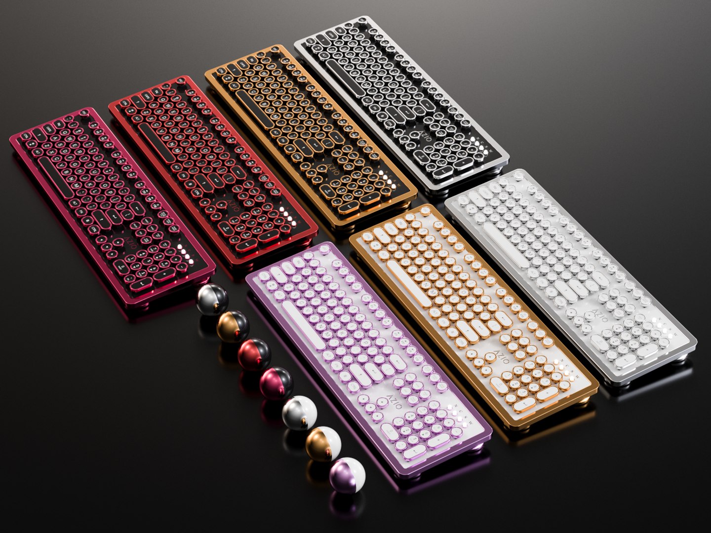 Vintage typewriter computer keyboard model - TurboSquid 1241989