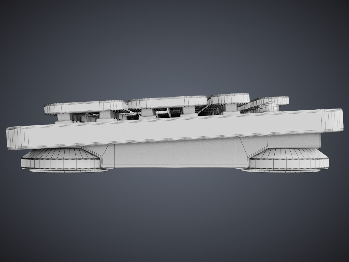 Vintage typewriter computer keyboard model - TurboSquid 1241989