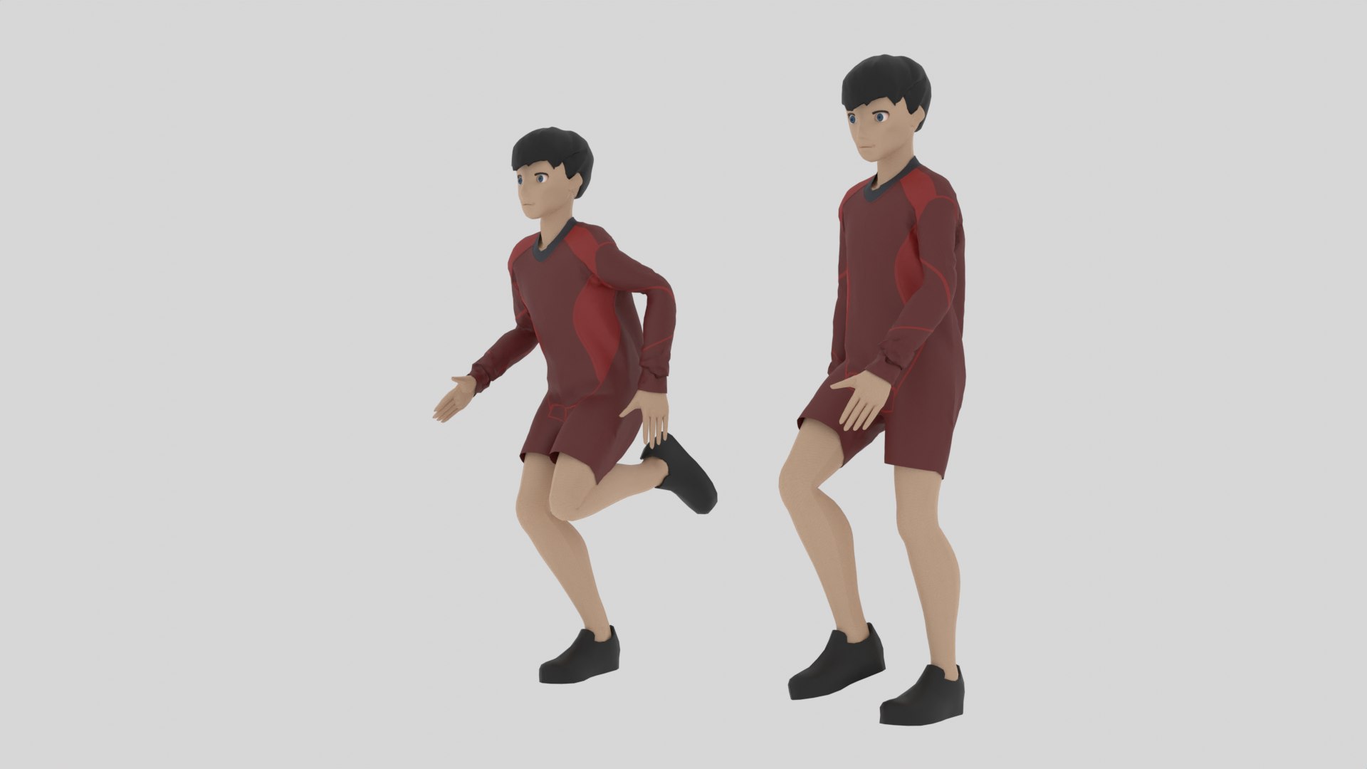 Cartoon Character Walking And Running Animation 3D - TurboSquid 2004062