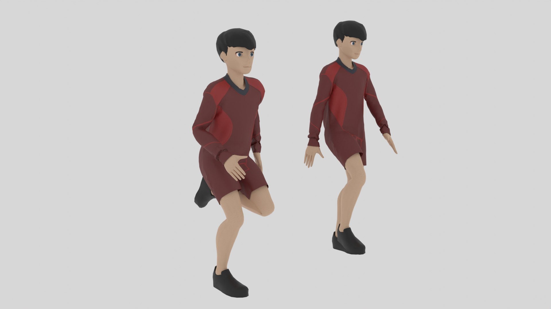 Cartoon Character Walking And Running Animation 3D - TurboSquid 2004062