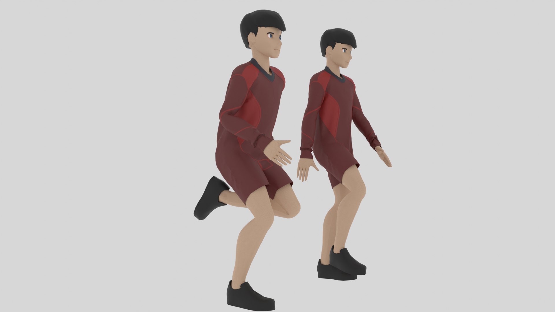 Cartoon Character Walking And Running Animation 3D - TurboSquid 2004062