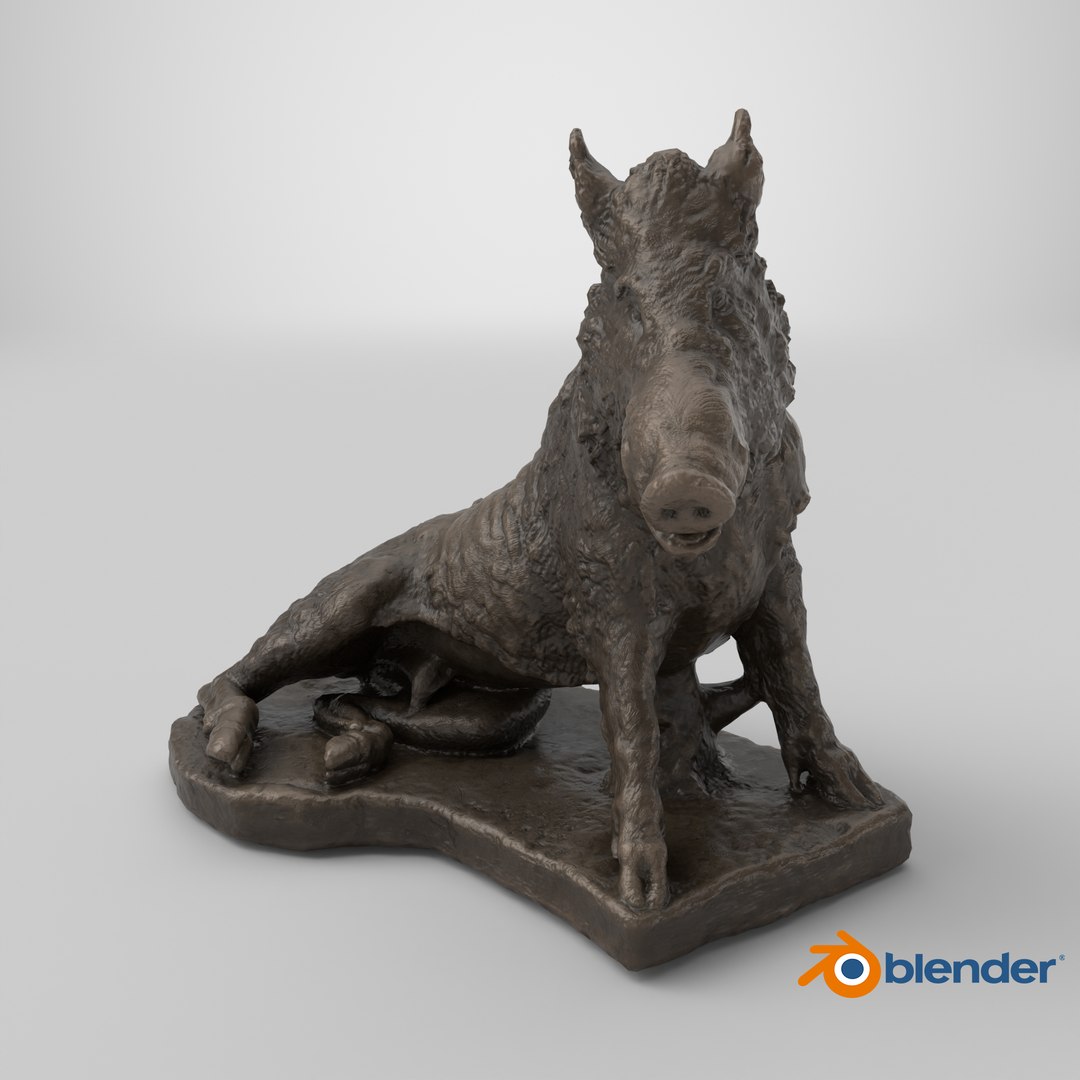 Bronze Porcellino Statue 3D Model - TurboSquid 2418150