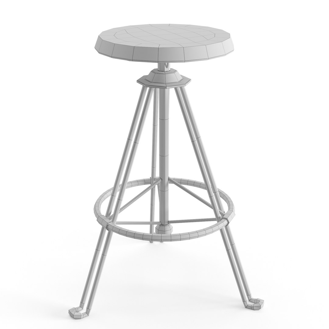3D bar stool lozenge - TurboSquid 1499414