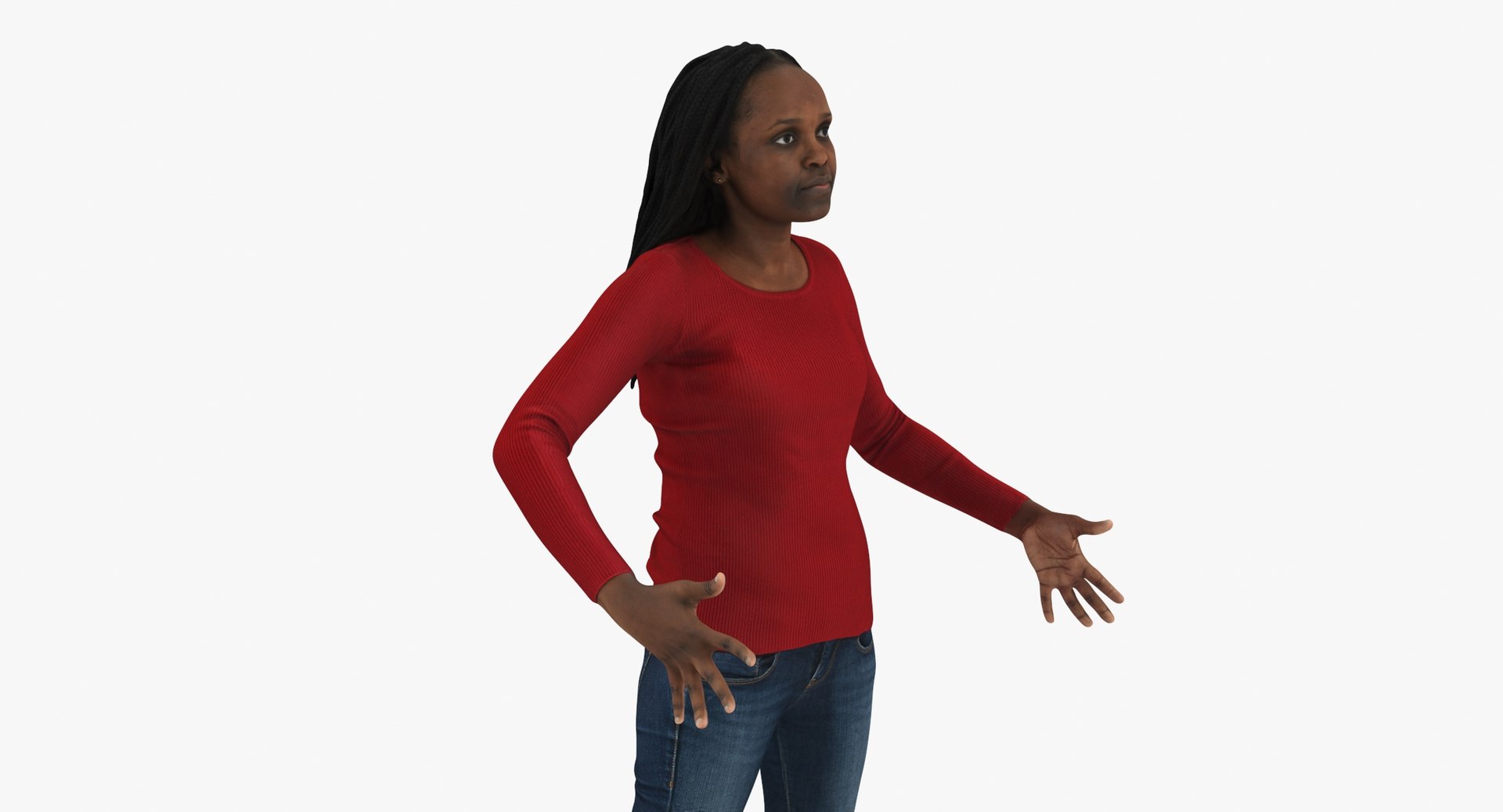 3D Leah Casual Autumn A Pose - TurboSquid 2117263