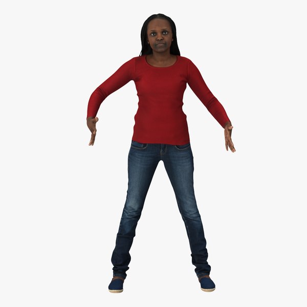 modelo 3d Leah Casual Otoño Una Pose - TurboSquid 2117263