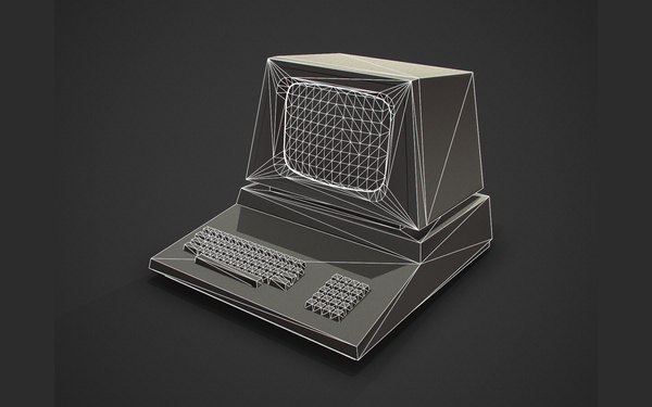 Ready retro computer 3D model - TurboSquid 1312228