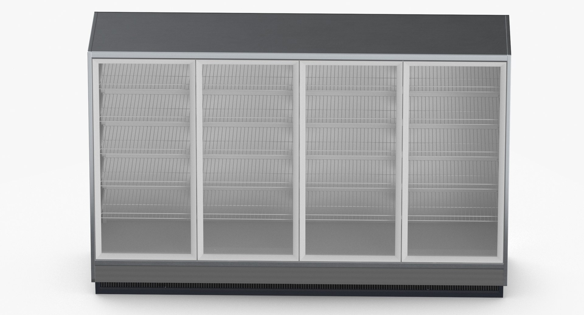 3D Soda Drink Fridge Large 4 Door - TurboSquid 1969391