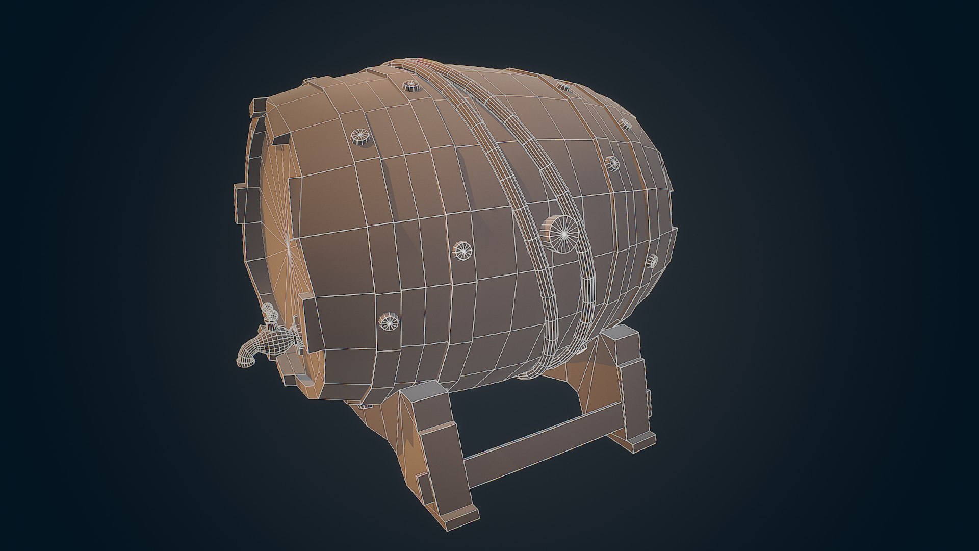 3D Stylized Barrel Model - TurboSquid 1773616