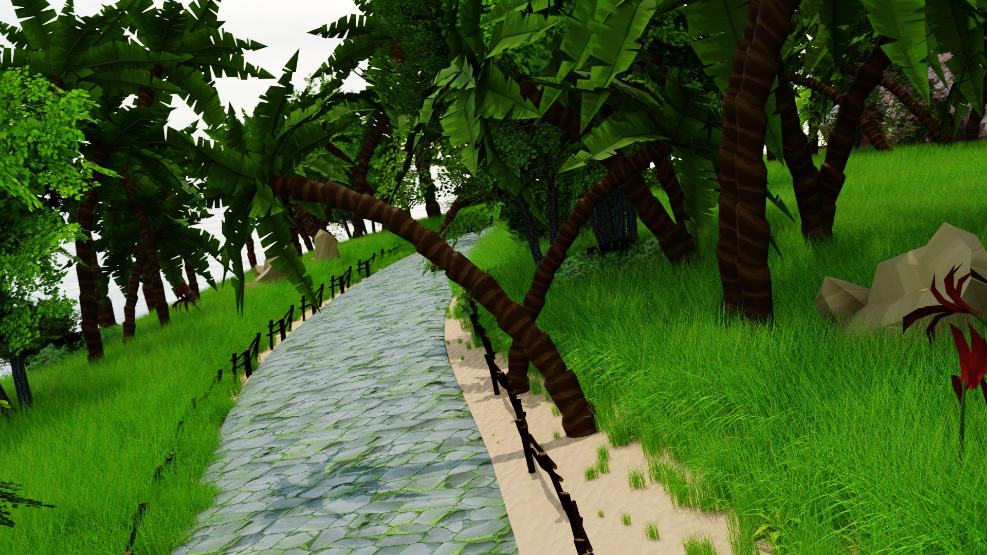 Game-Ready 3D Island Scene With Animated Characters Camera Full ...