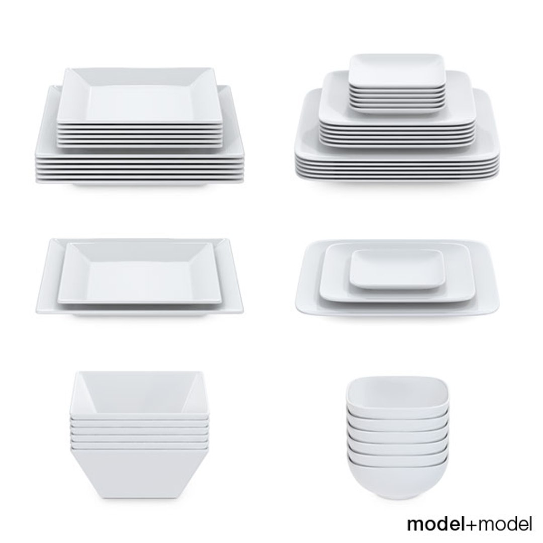 3d Plates Square Sets