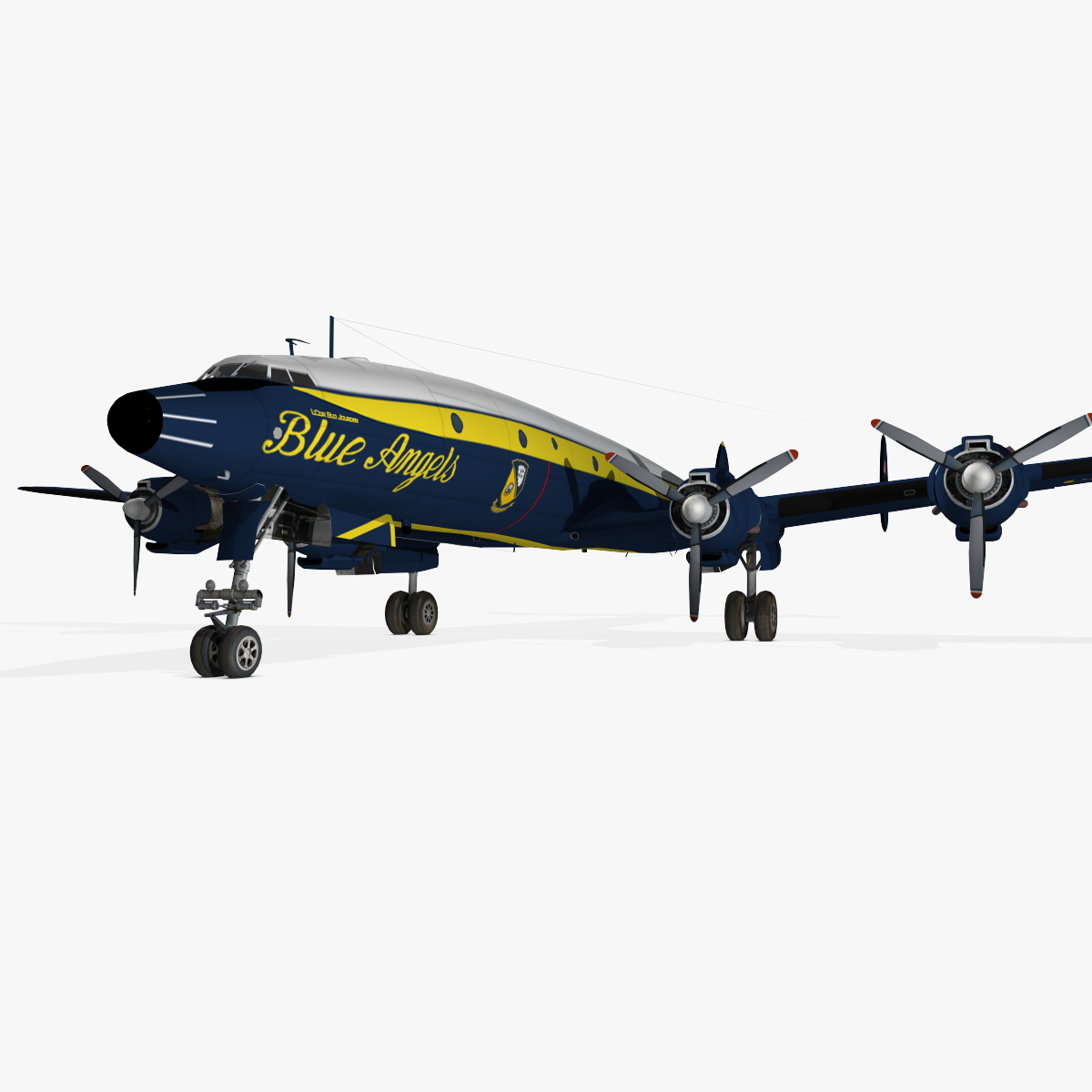 c-121j constellation blue angels 3d max