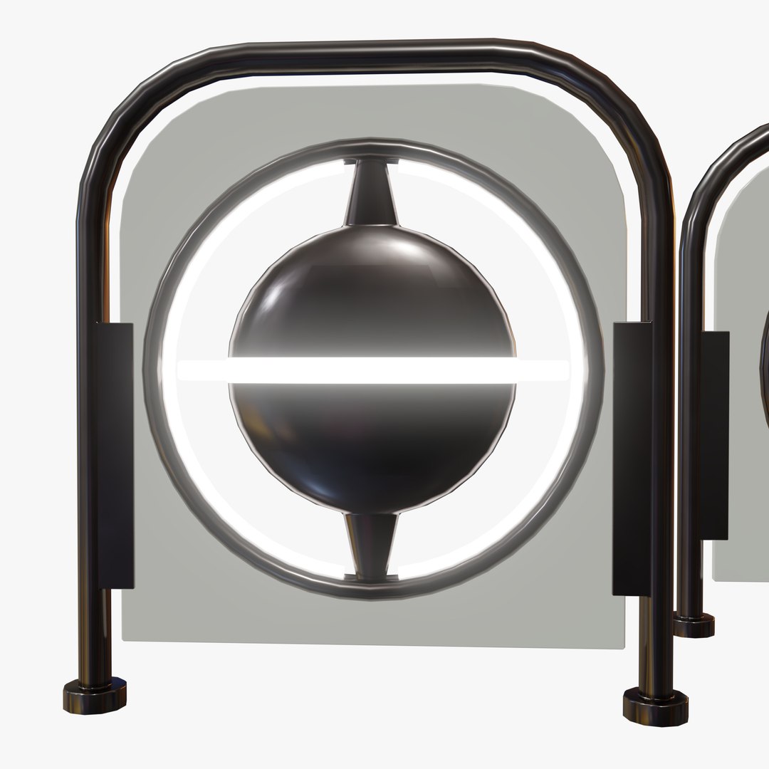 3D Sci Fi Fence - TurboSquid 1554627