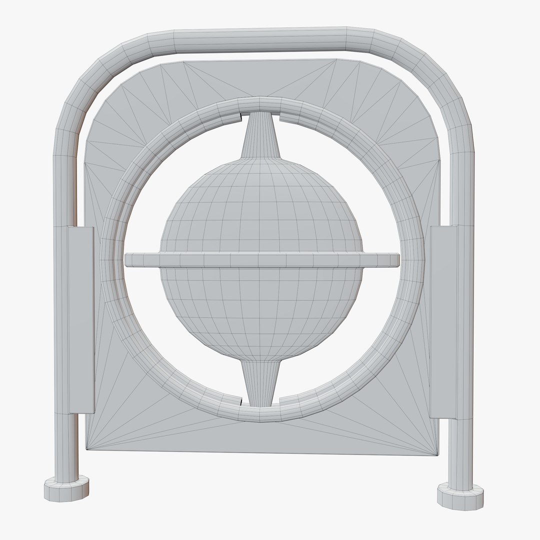 3D Sci Fi Fence - TurboSquid 1554627