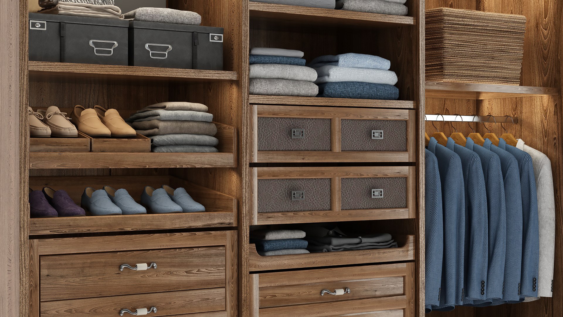 3D Wardrobe With Things - TurboSquid 2384221