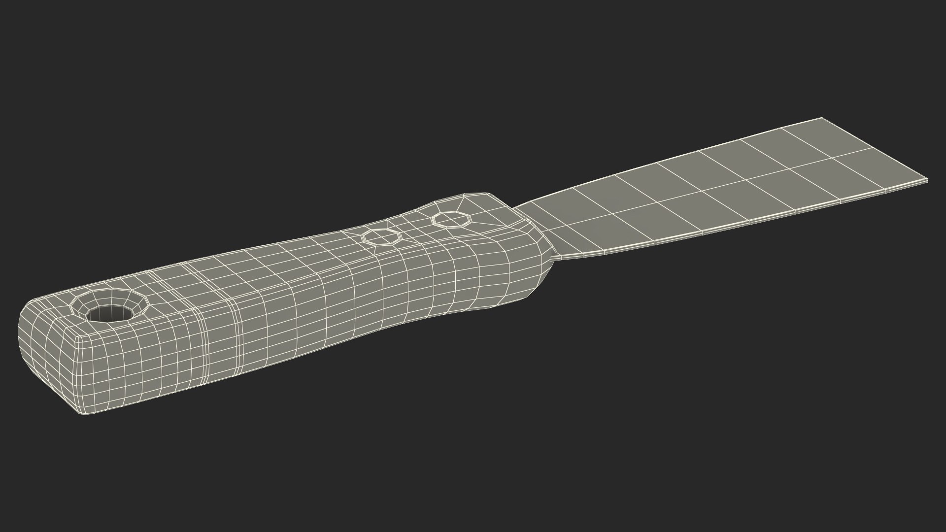 Scraper One And Half Inch Wood Handle 3D Model - TurboSquid 1941659