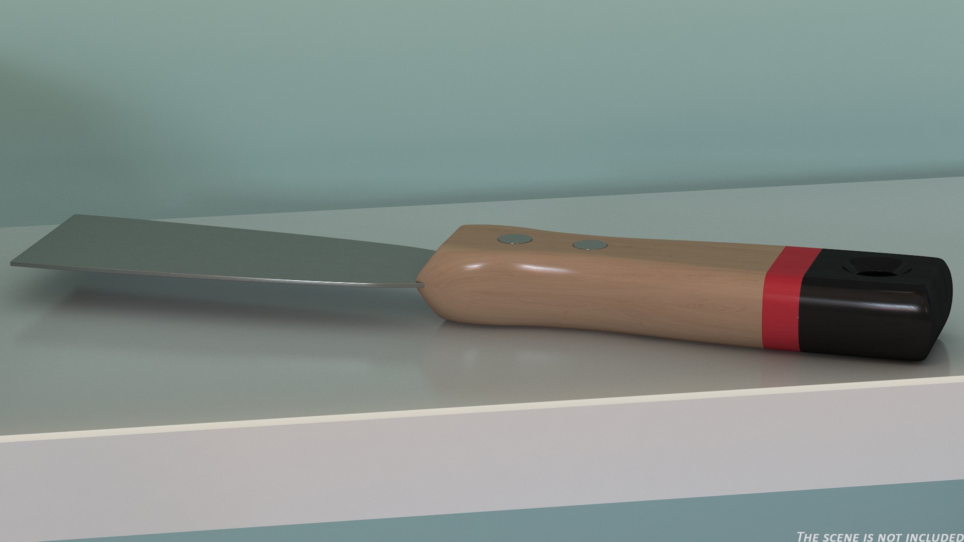 Scraper One And Half Inch Wood Handle 3D Model - TurboSquid 1941659