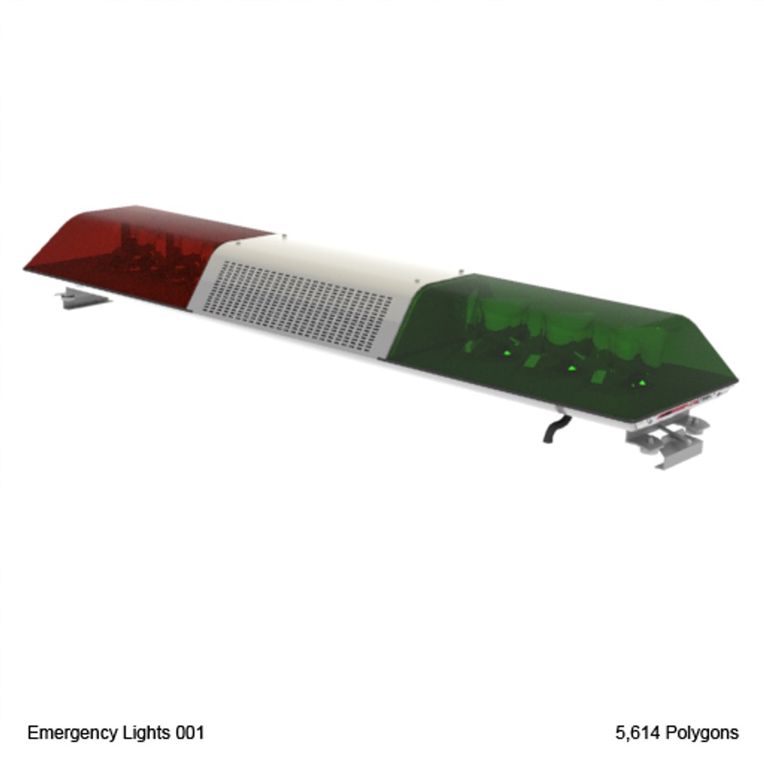 3d Model Emergency Lights