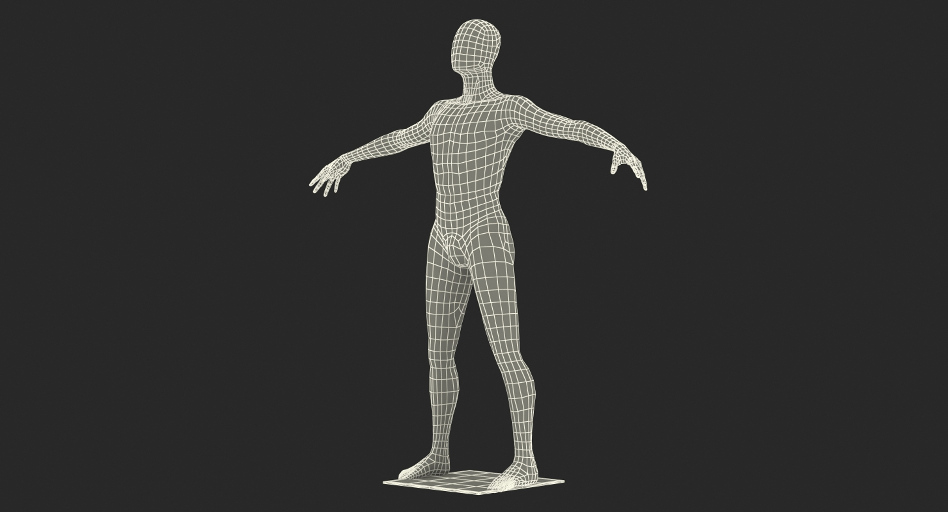 Male Dark Grey Mannequin 3D Model - TurboSquid 1415754
