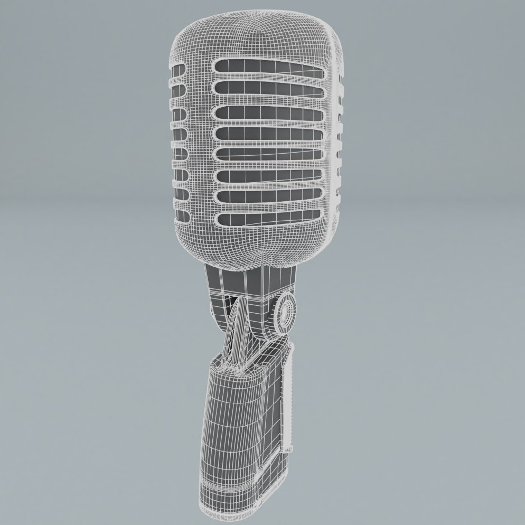 3D Shure 55SH Series II Microphone model - TurboSquid 1772410