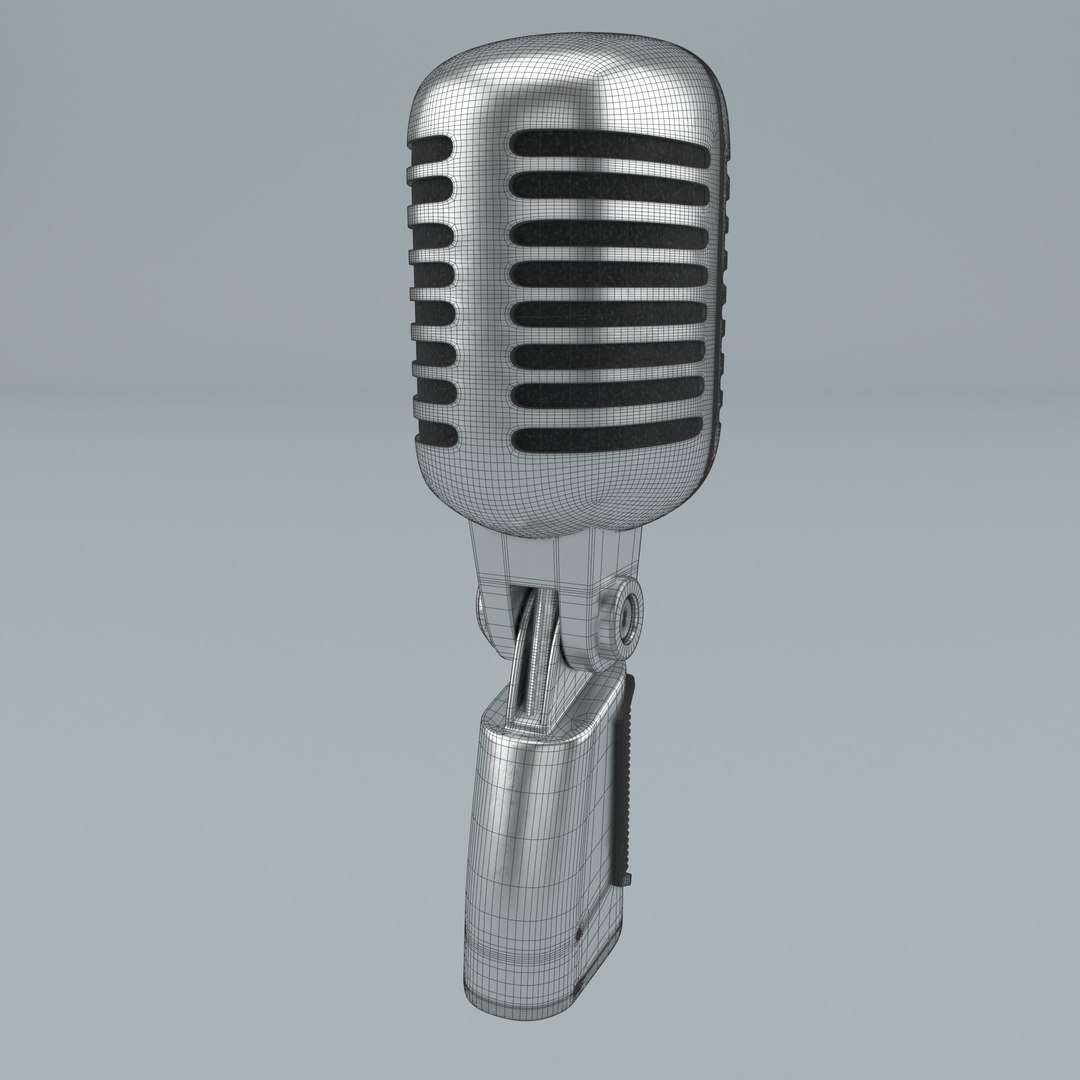 3D Shure 55SH Series II Microphone model - TurboSquid 1772410