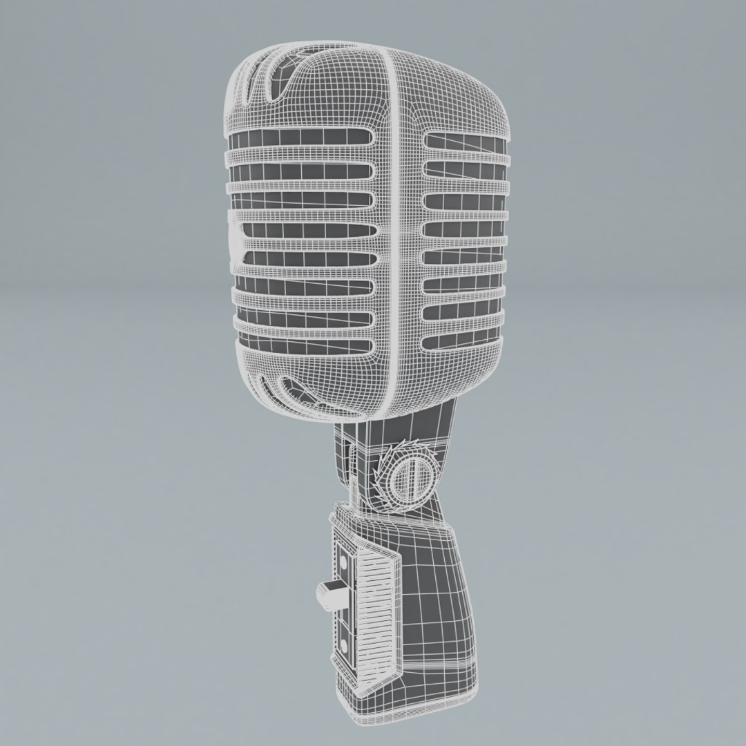 3D Shure 55SH Series II Microphone model - TurboSquid 1772410