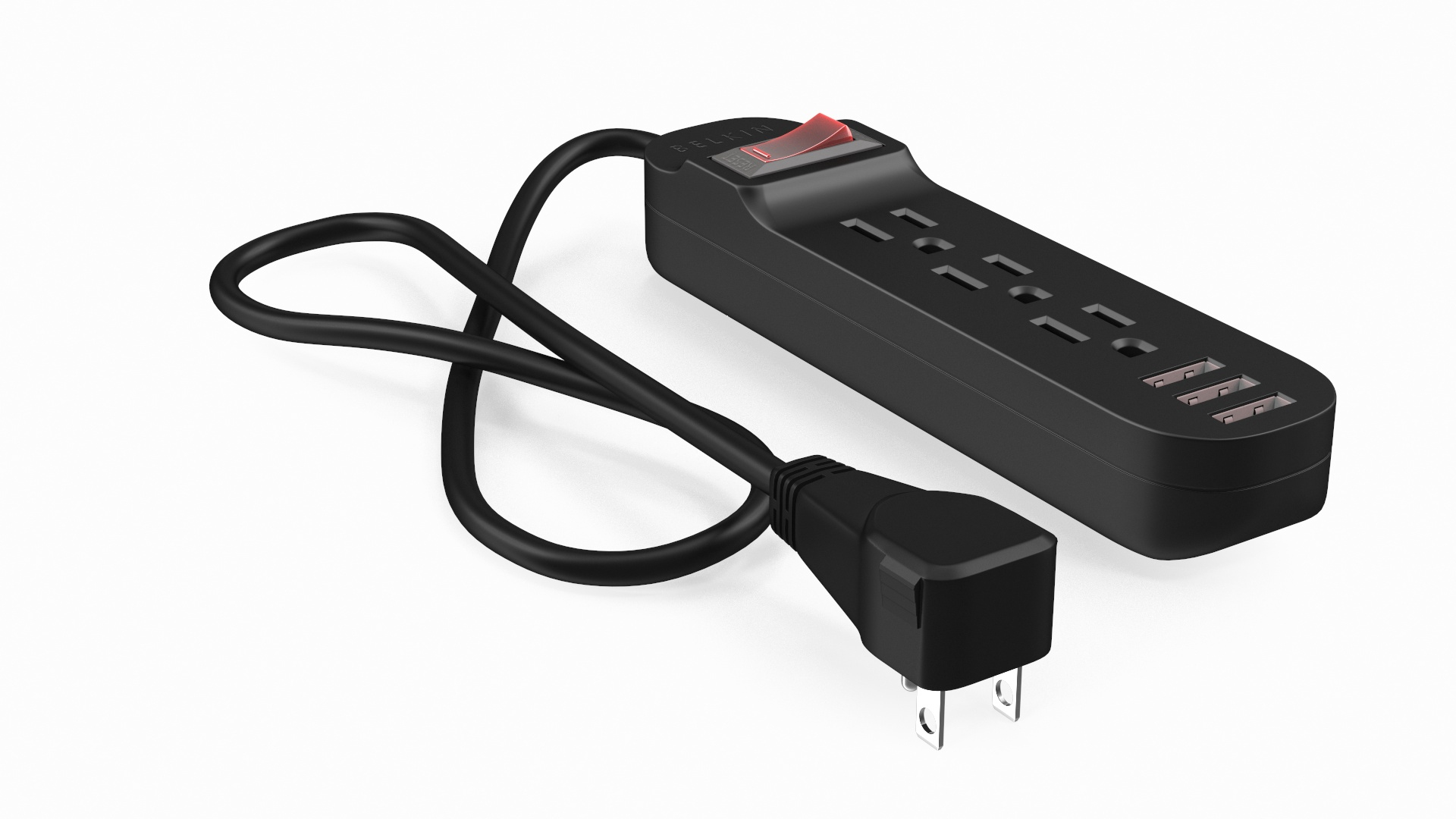 3D 3 Outlets Smart Black - TurboSquid 1452132