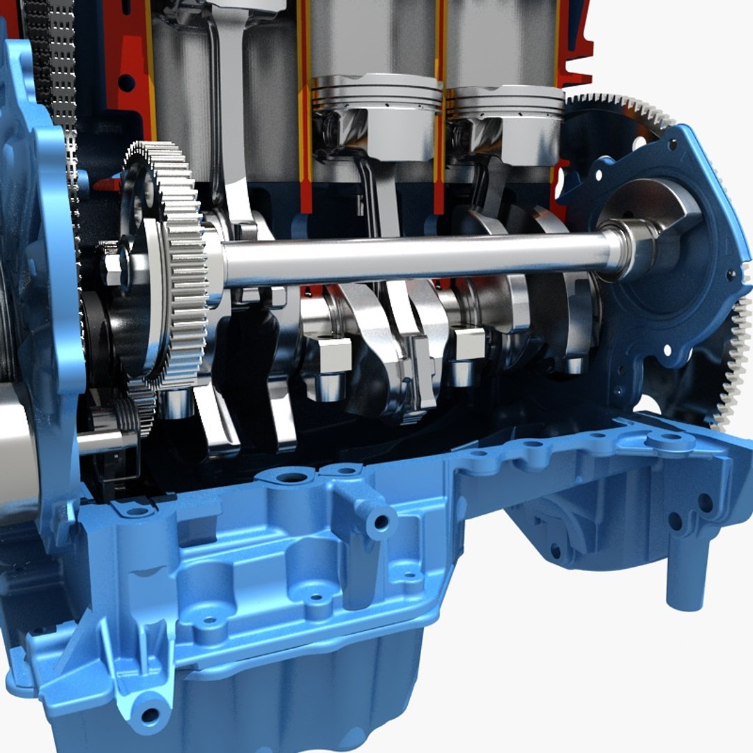3D Model Petrol Engine Cutaway - TurboSquid 1441302