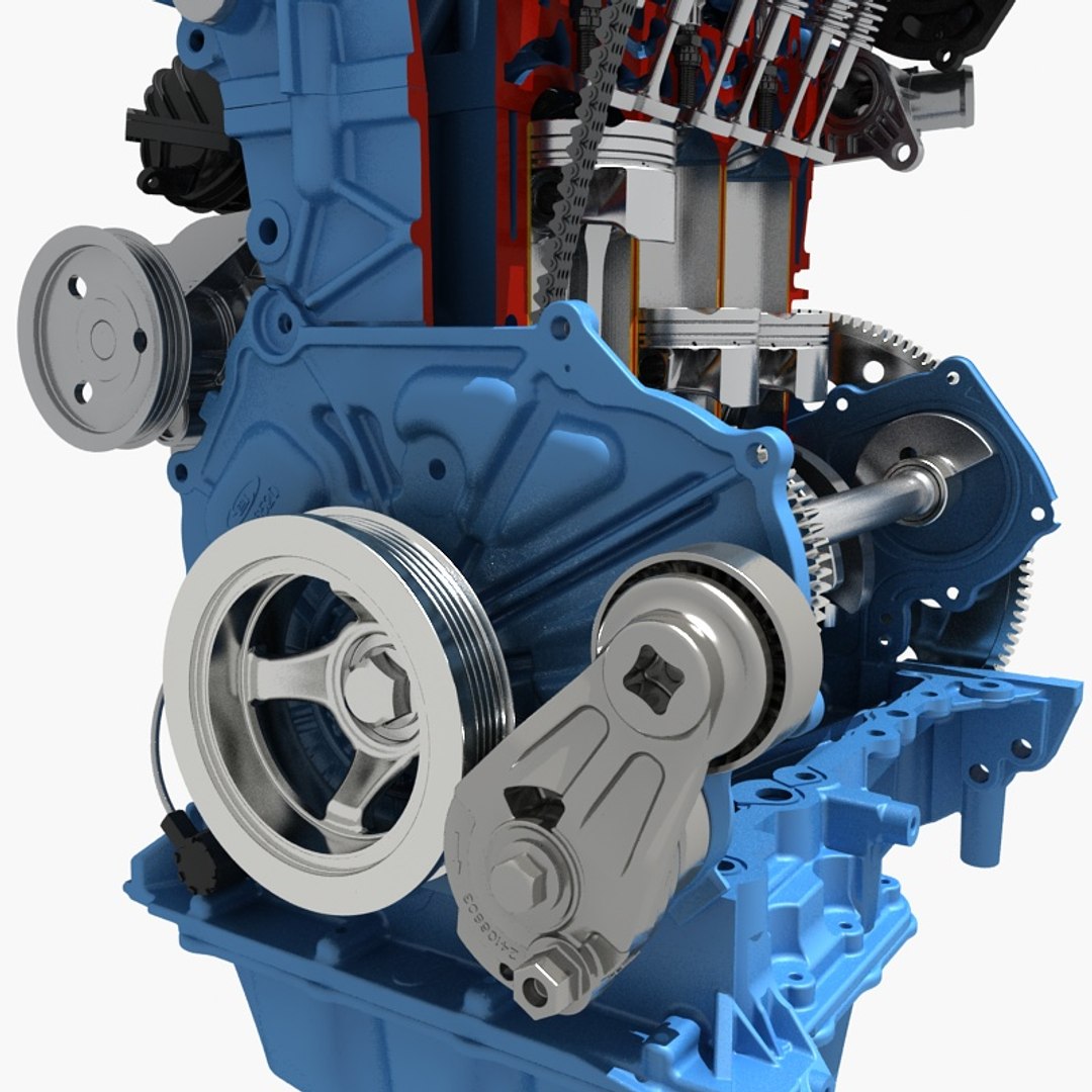 3D Model Petrol Engine Cutaway - TurboSquid 1441302