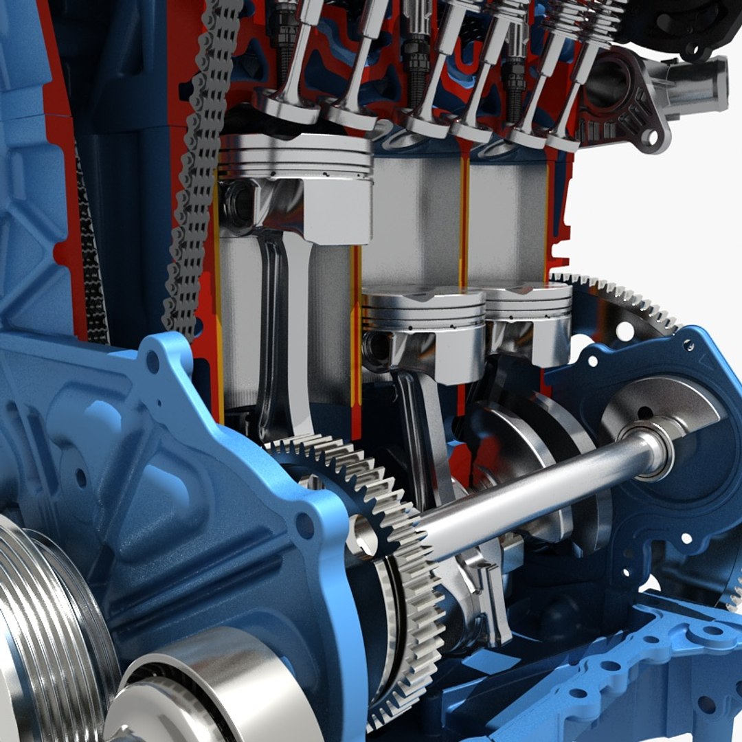 3D Model Petrol Engine Cutaway - TurboSquid 1441302