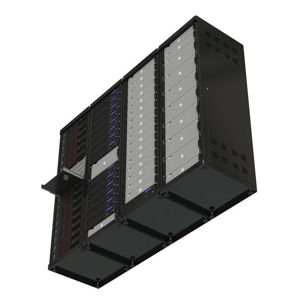 3d model generic server racks set