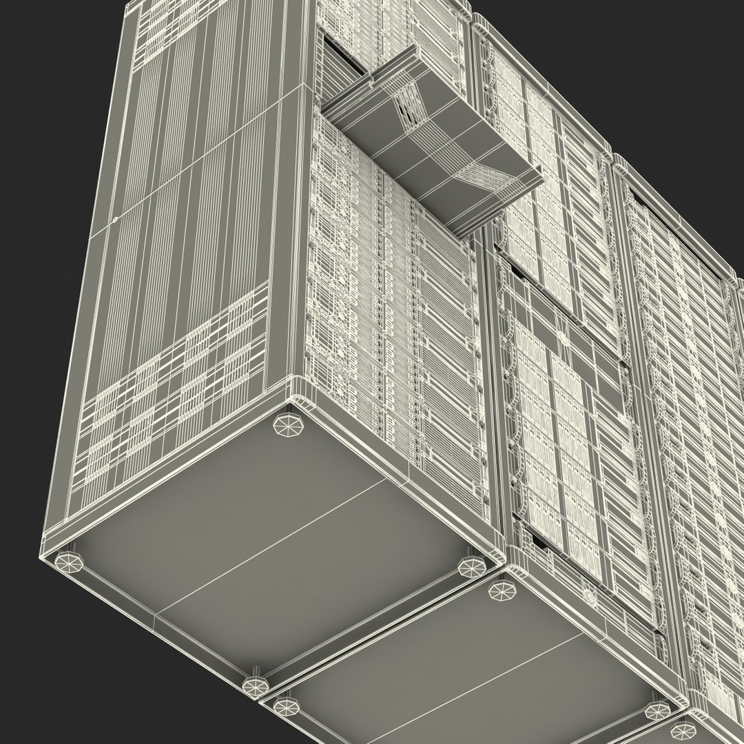 3d Model Generic Server Racks Set