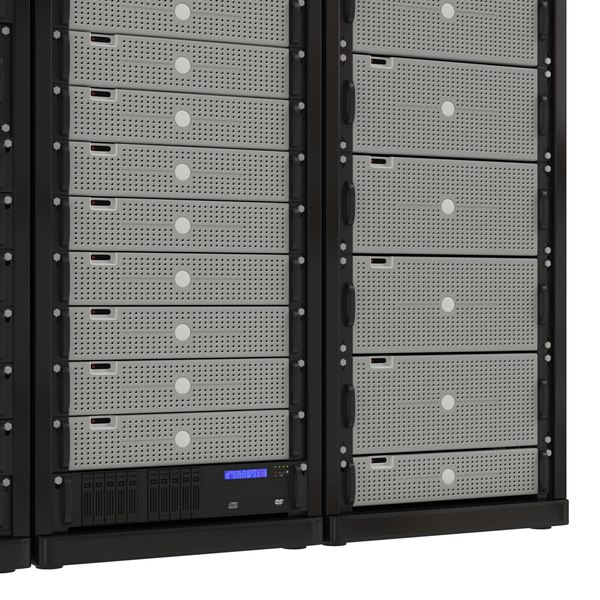3d model generic server racks set