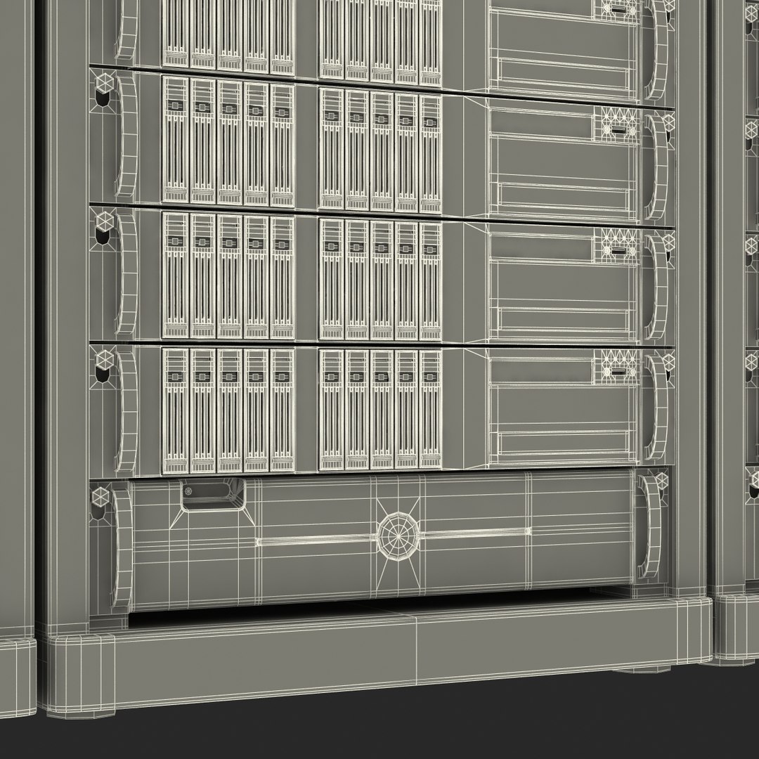 3d Model Generic Server Racks Set