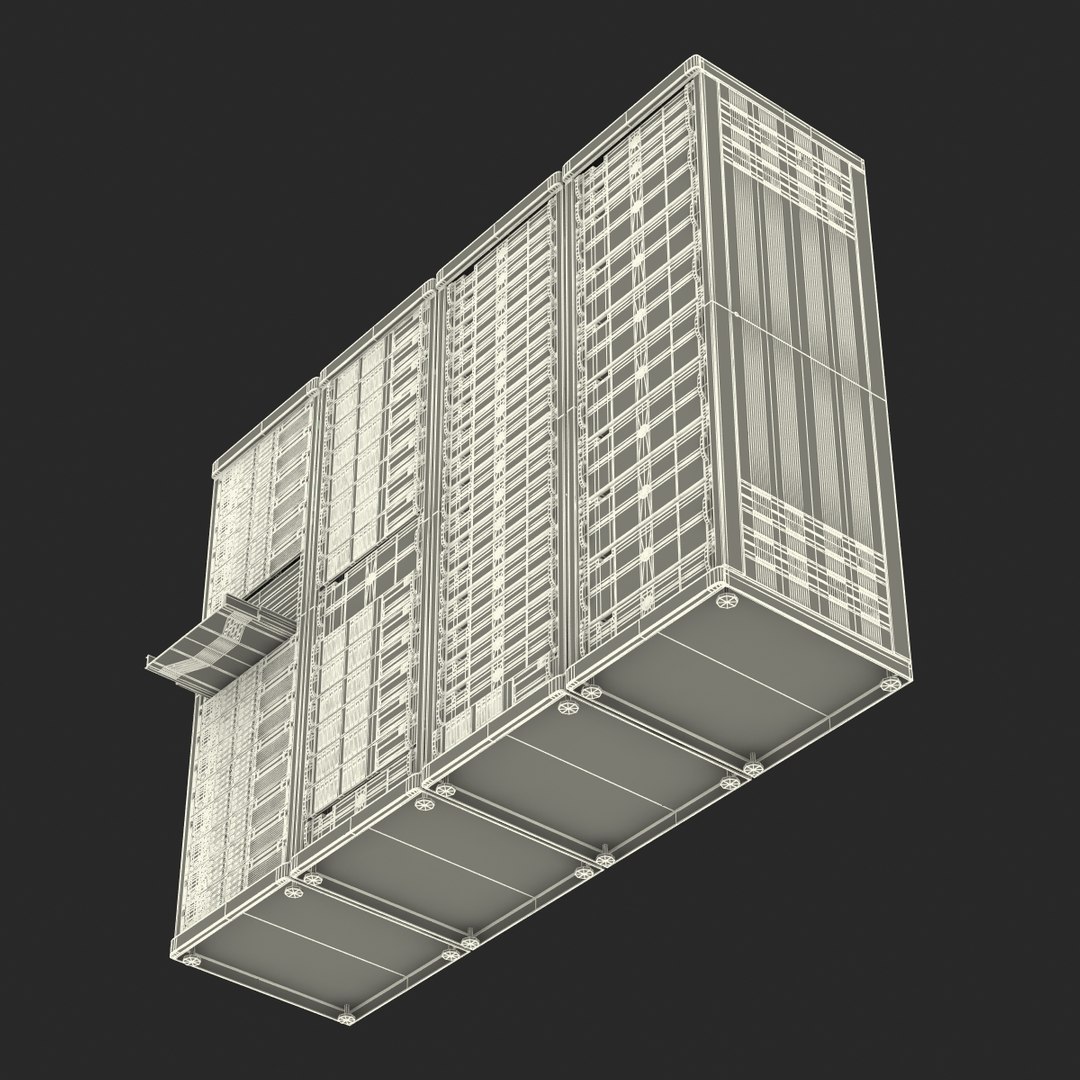 3d Model Generic Server Racks Set