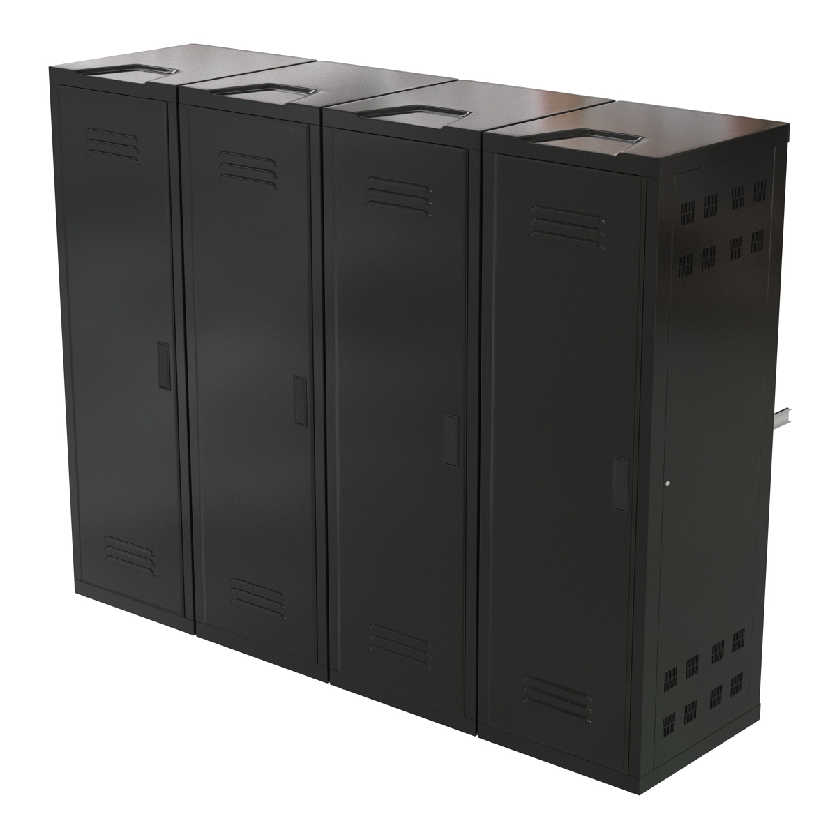 3d model generic server racks set