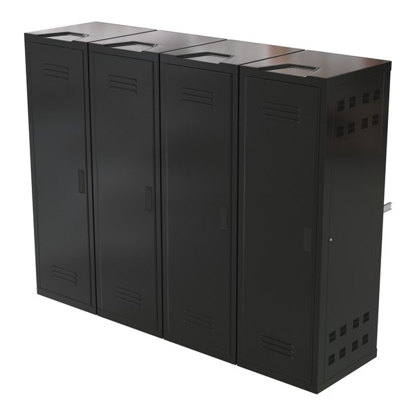 3d model generic server racks set