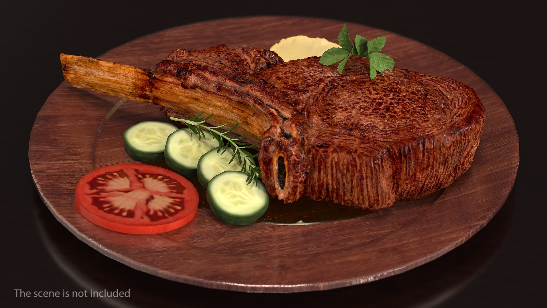 Tomahawk Rib Eye Steak 3D Model - TurboSquid 1409454