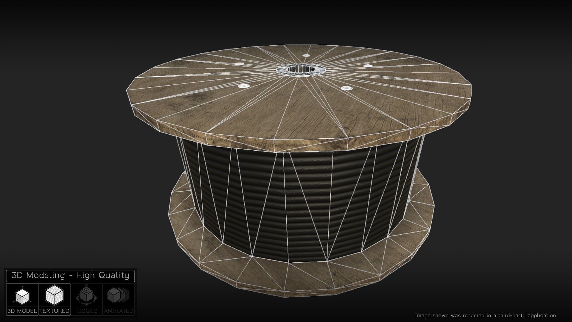 Cable Wheel 3d Model