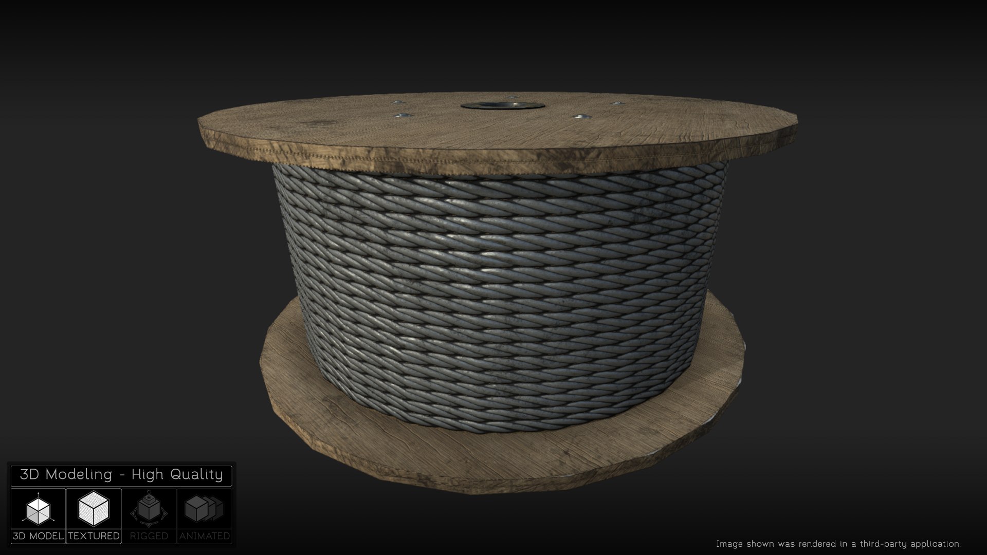 Cable Wheel 3d Model