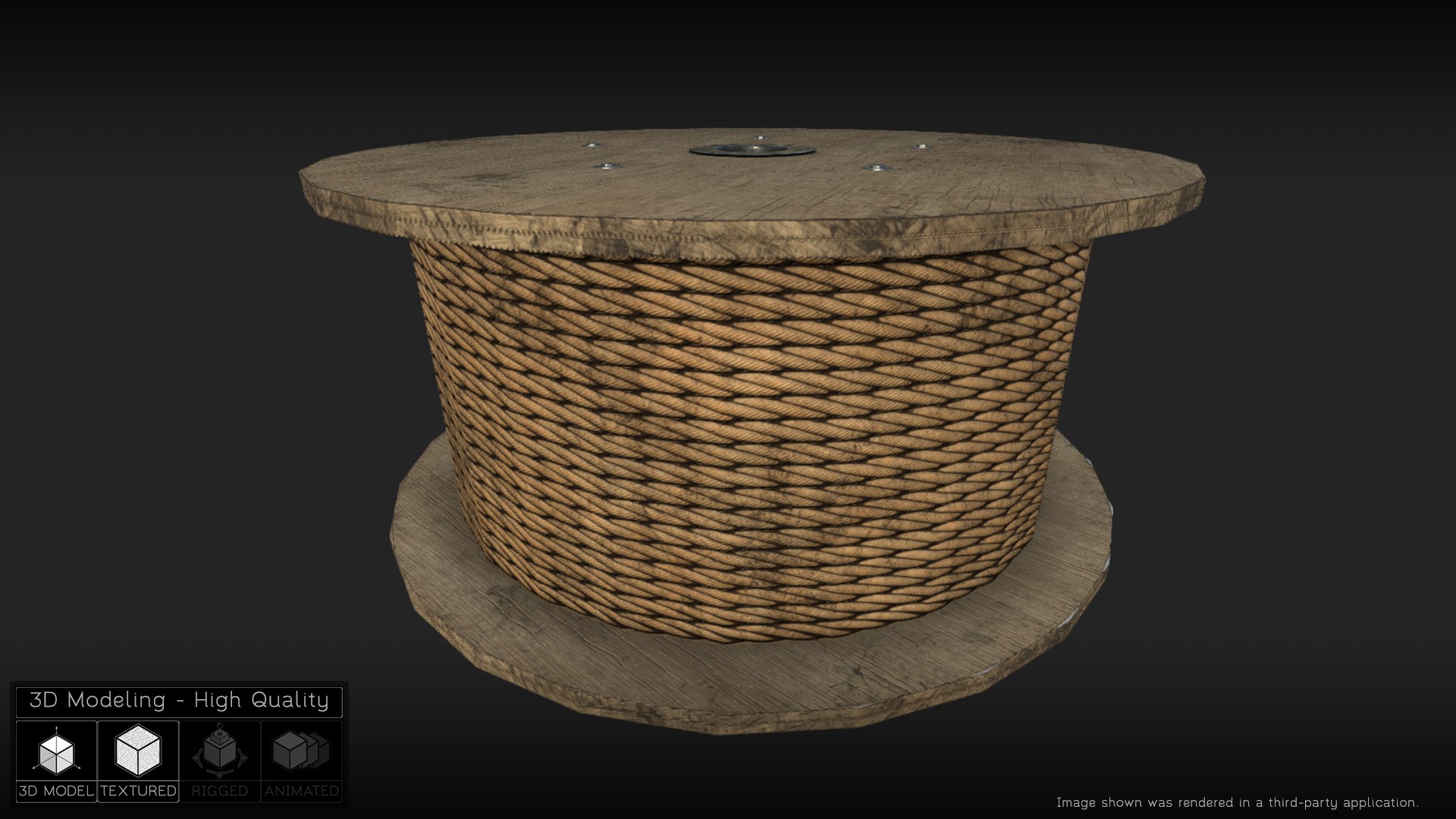 Cable Wheel 3d Model