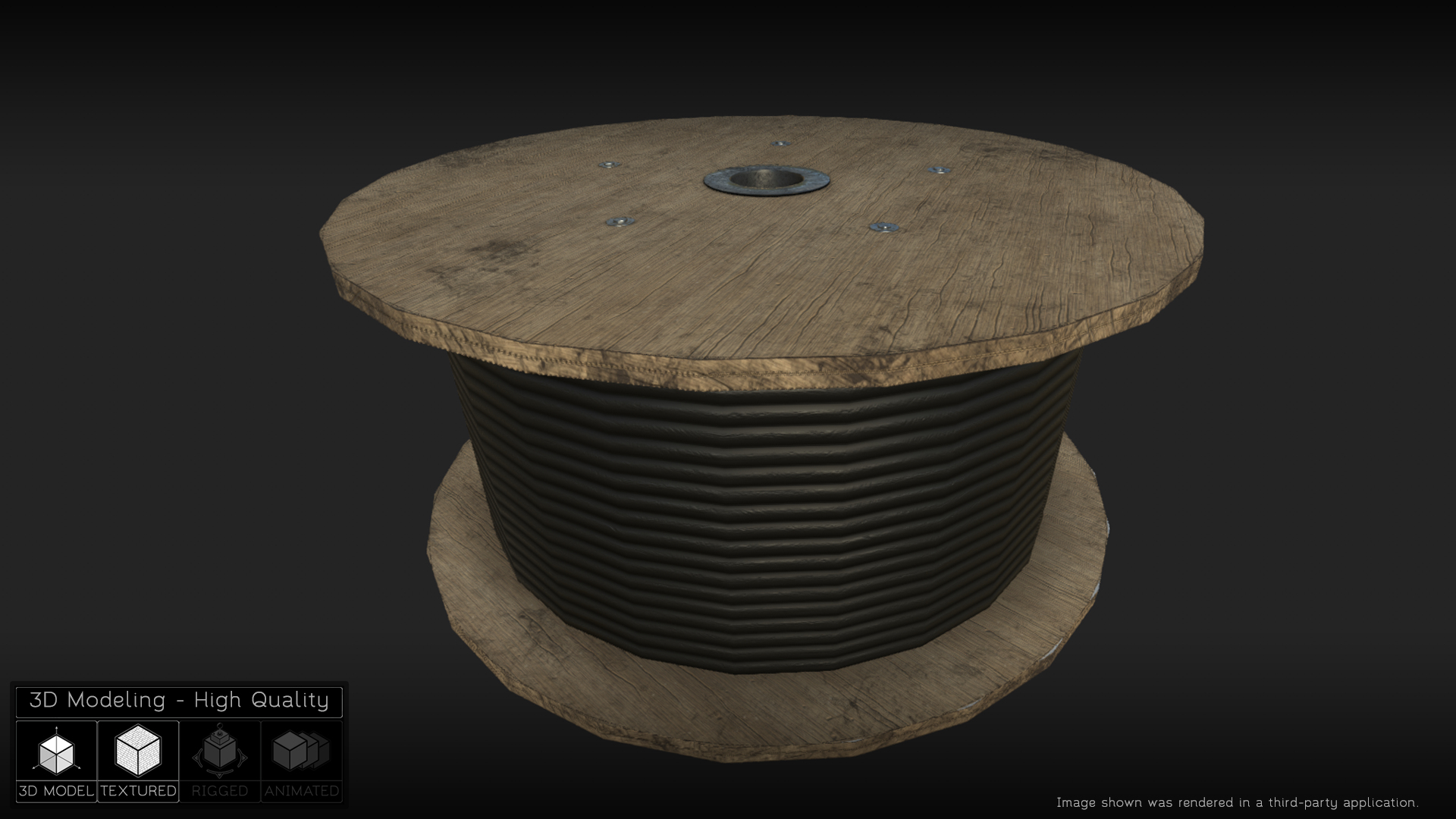 cable wheel 3d model