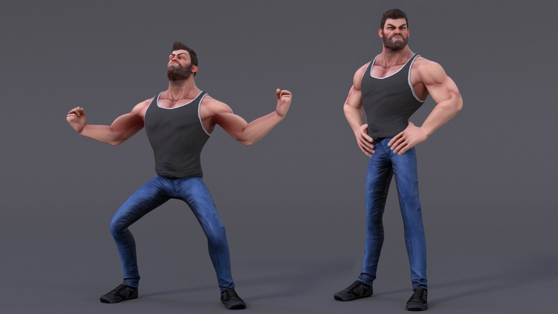 3D James Cartoon Man Rig - TurboSquid 2020929