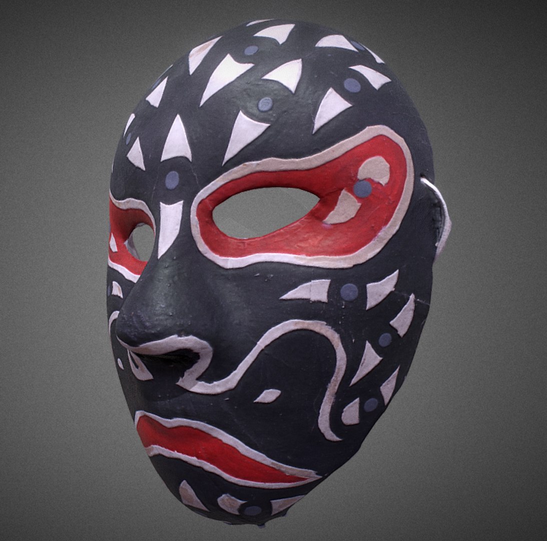 3D Japanese Mask Model - TurboSquid 1214172