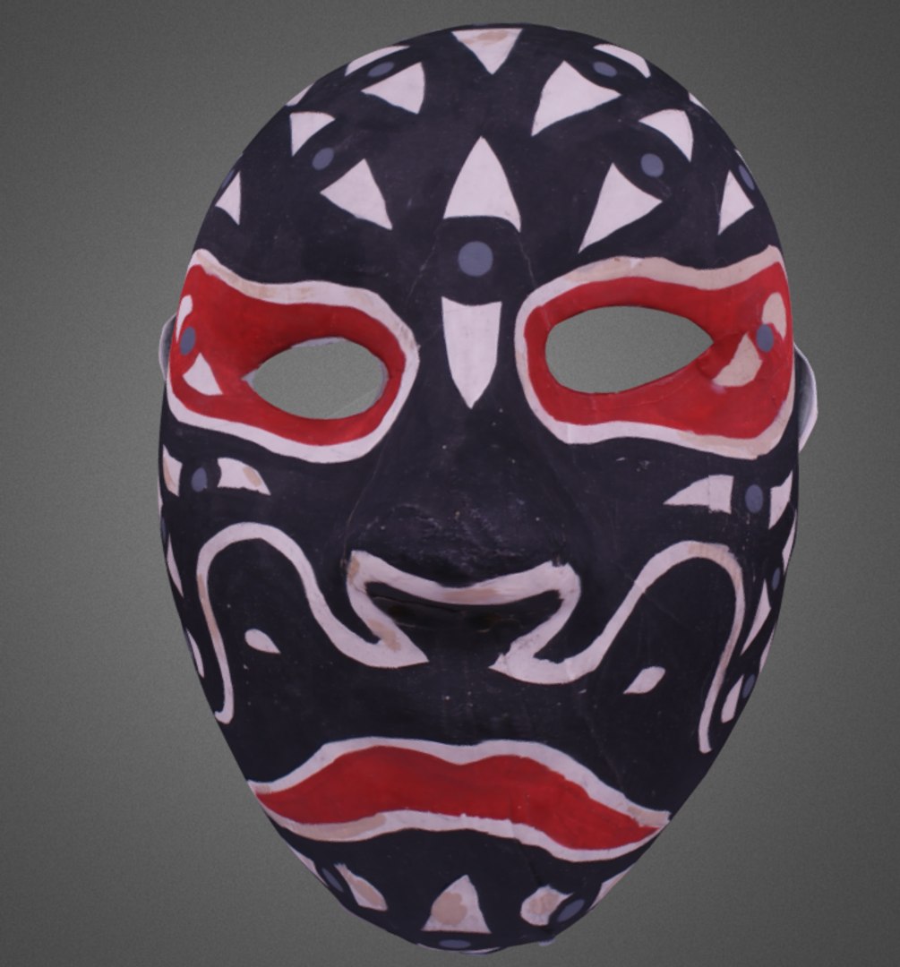 3D Japanese Mask Model - TurboSquid 1214172