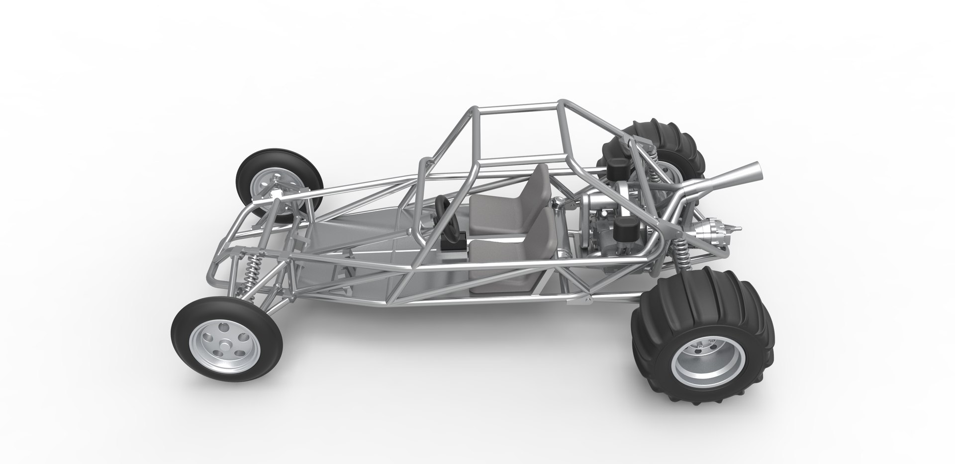 3D Model Diecast Old School Sand Rail Buggy Scale 1 To 25 - TurboSquid ...