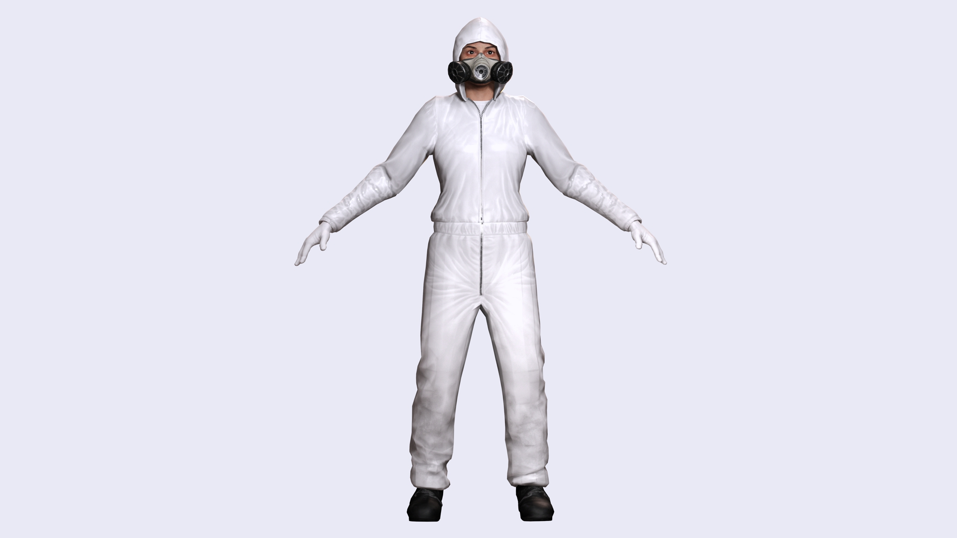 Sterile Containment Suit High-Quality 3D Character Asset 3D Model ...