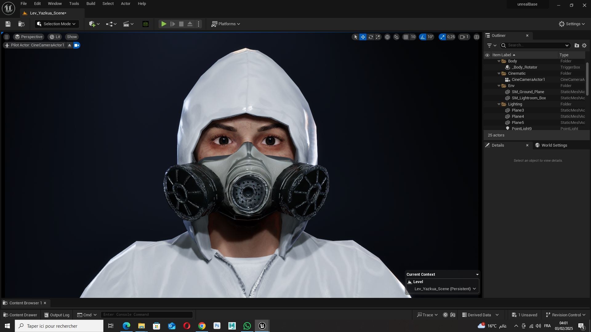 Sterile Containment Suit High-Quality 3D Character Asset 3D Model ...